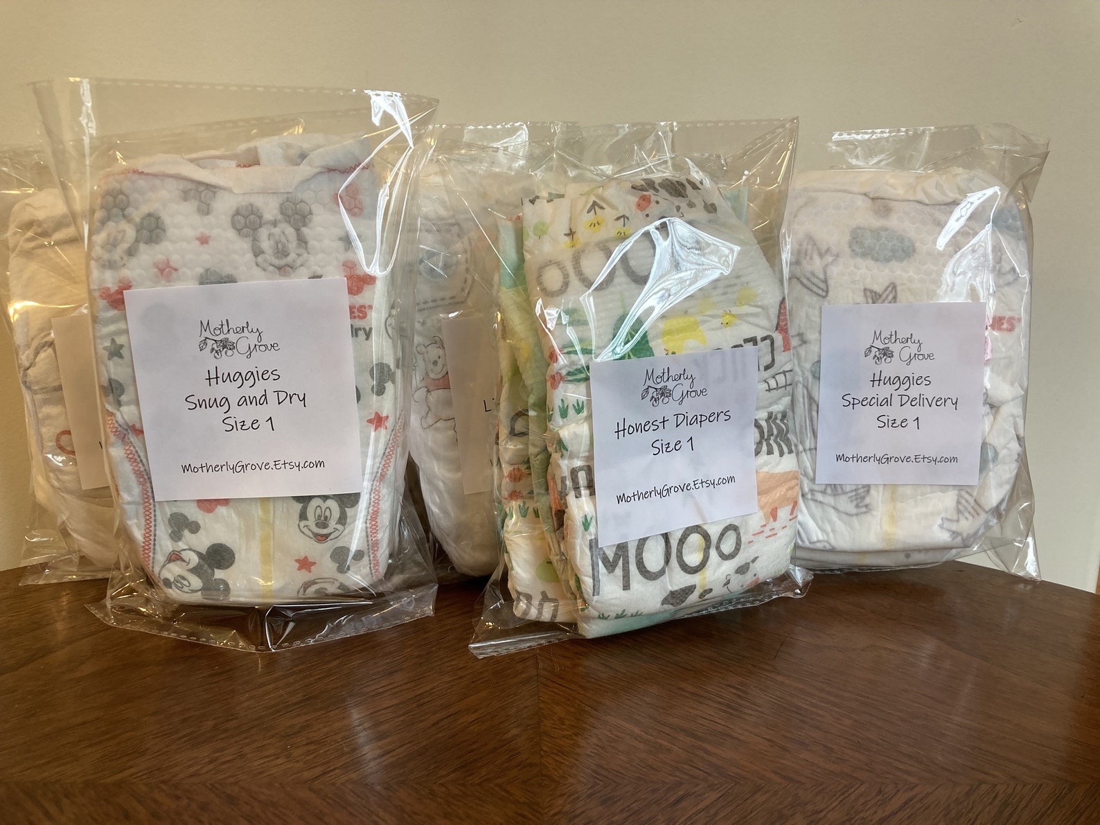 You Pick 6 Diaper Sampler Pack of 24 Diapers in Size 1 for Babies, Baby ...