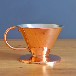 Handcrafted Copper Pour Over Coffee Dripper Set With Scoop - Etsy
