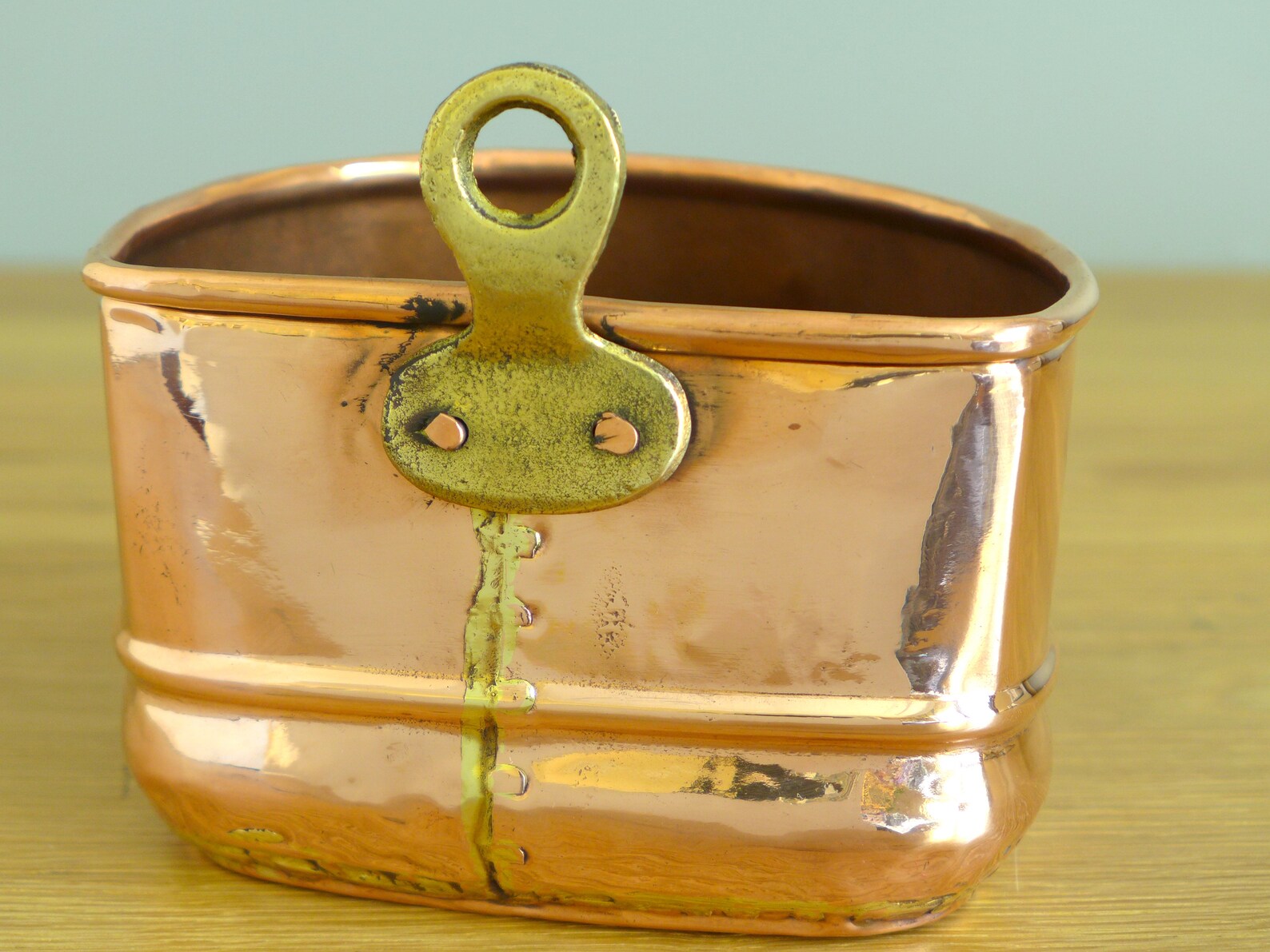 Copper Wall Planter Set of 2 Hanging Planter Indoor Wall Hanging ...