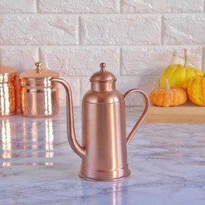Copper Olive Oil Dispenser Olive Oil Bottle Copper Pitcher Oil Cruet ...