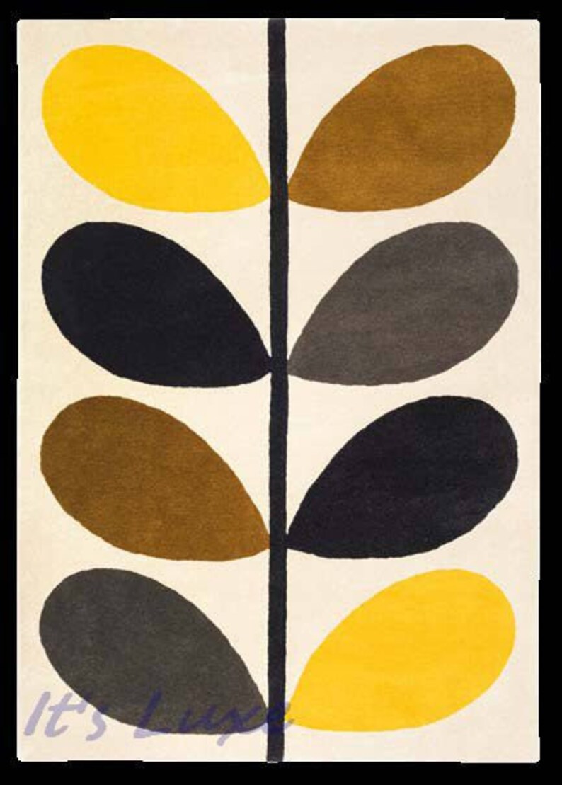 Orla Kiely Rugs Handmade Designer Scandinavian Oversize Art - Etsy
