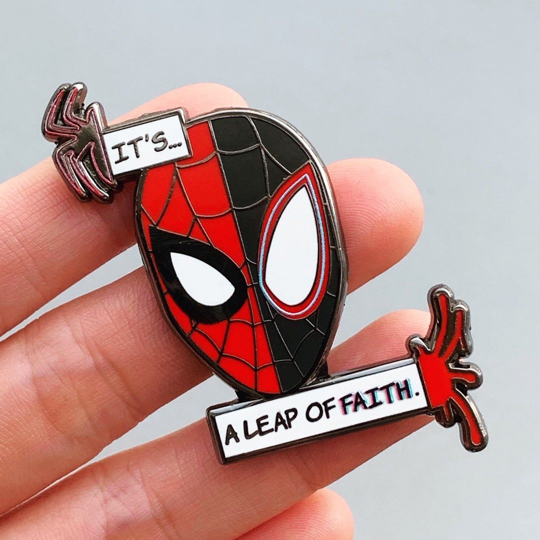 Spider-man Leap of Faith Pin - Etsy