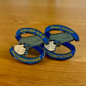 Fallout Lucy Golden Rule Enamel Pin - Etsy