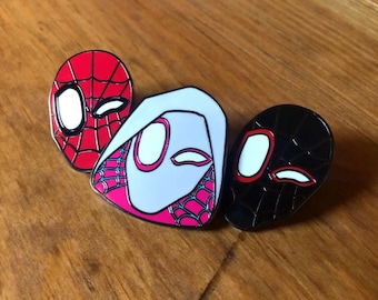 Spider-man Hanging Enamel Pin | Etsy