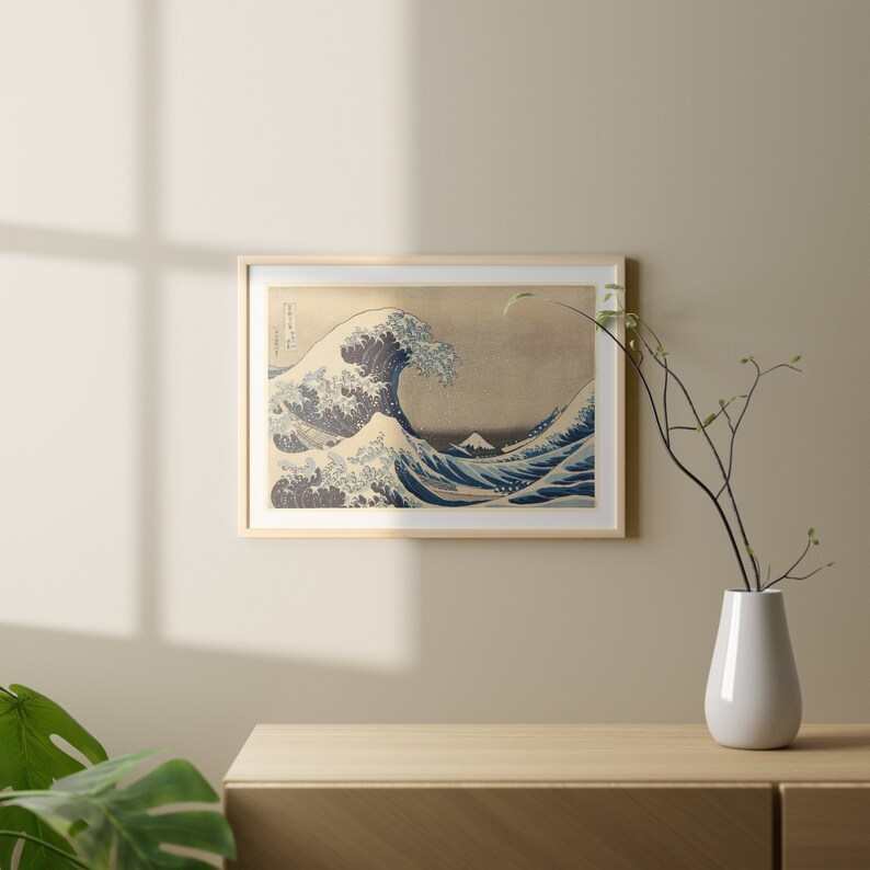 Under the Wave off Kanagawa. Hokusai – Digital Print – the Great Wave ...