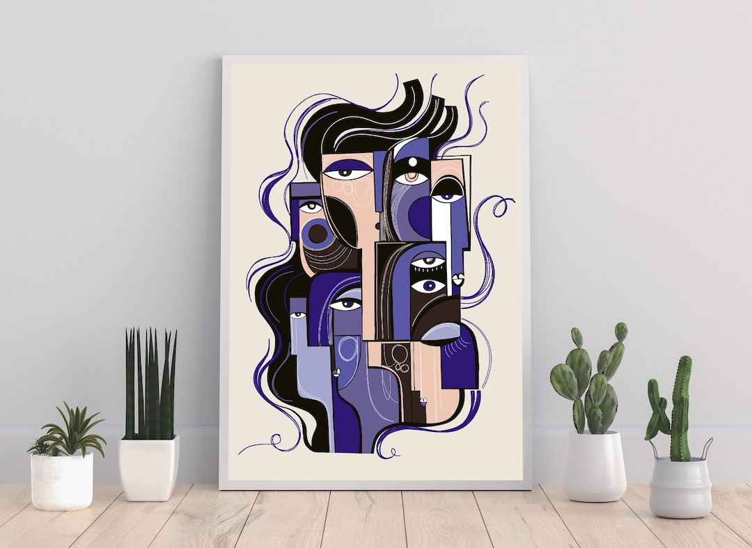 Cubism Print Abstract Poster Picasso Print Cubism Poster - Etsy