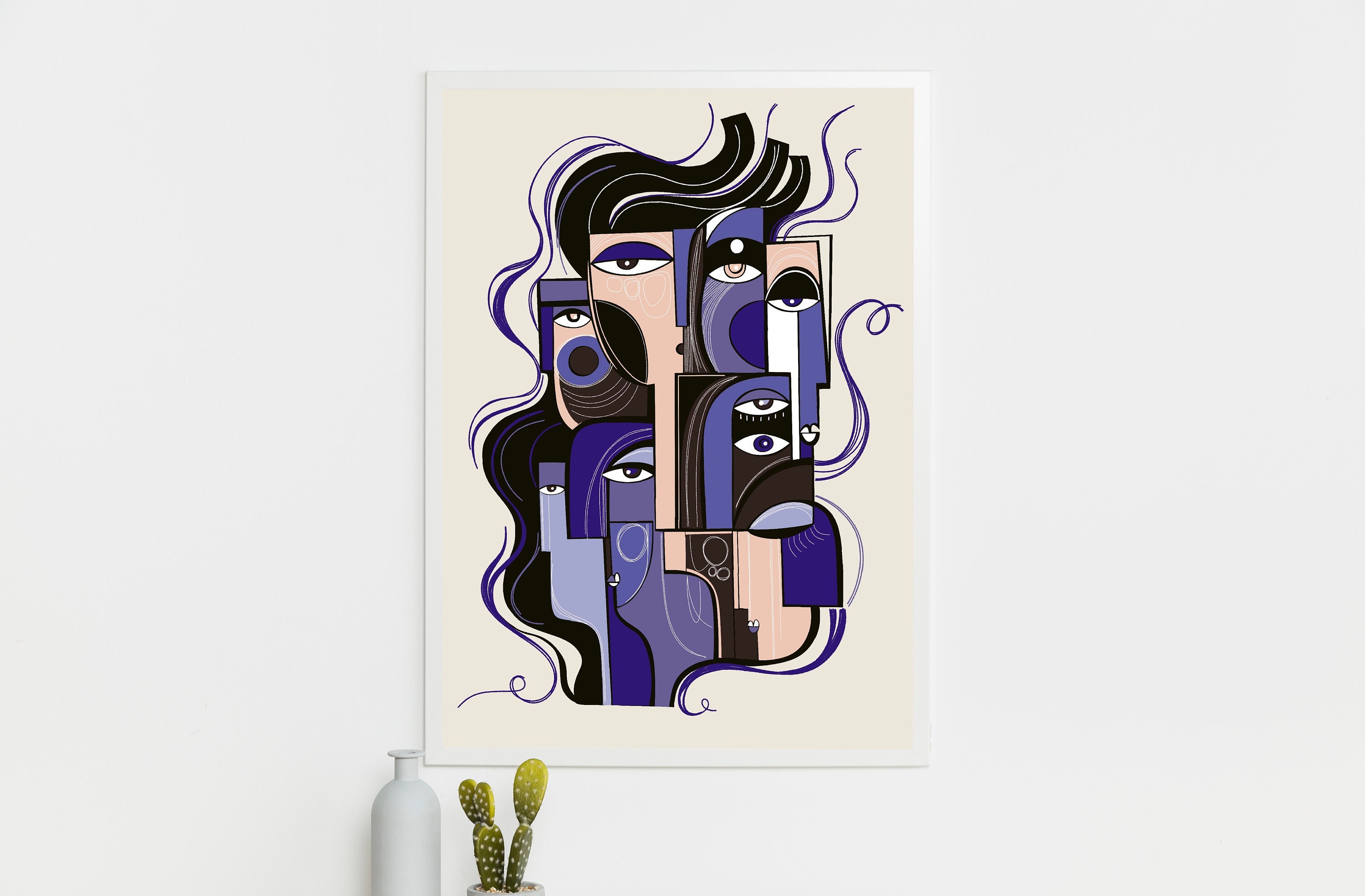 Cubism Print Abstract Poster Picasso Print Cubism Poster - Etsy