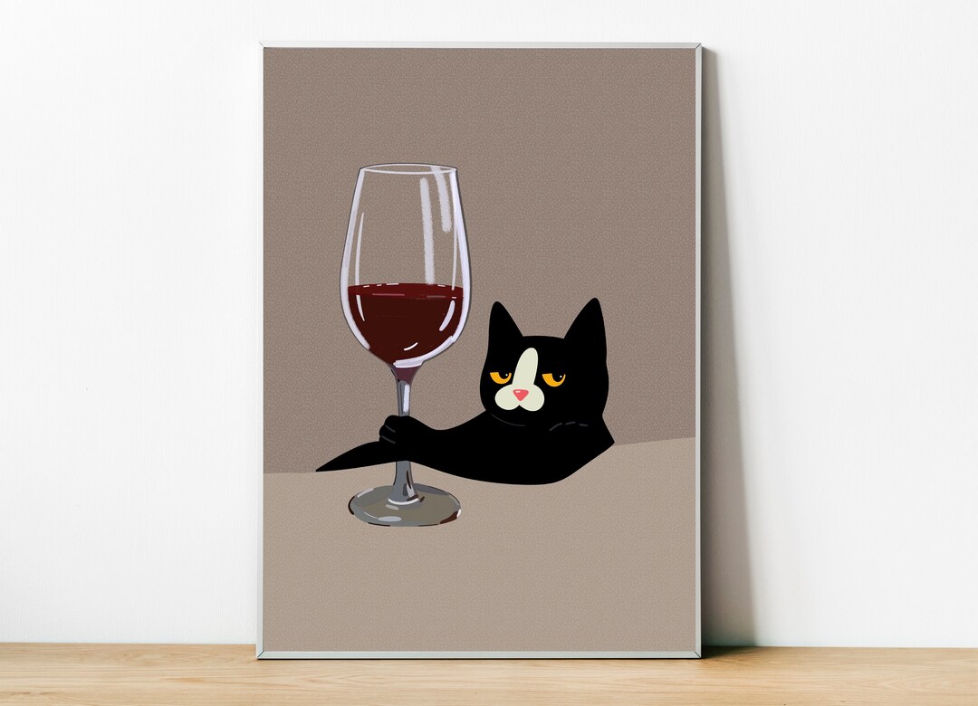 Cat Poster, Funny Cat Print, Funny Cat Poster, Cute Kitten Wall Art ...