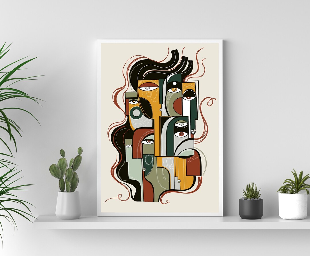 Cubism Print, Abstract Poster, Picasso Print, Cubism Poster, Abstract ...
