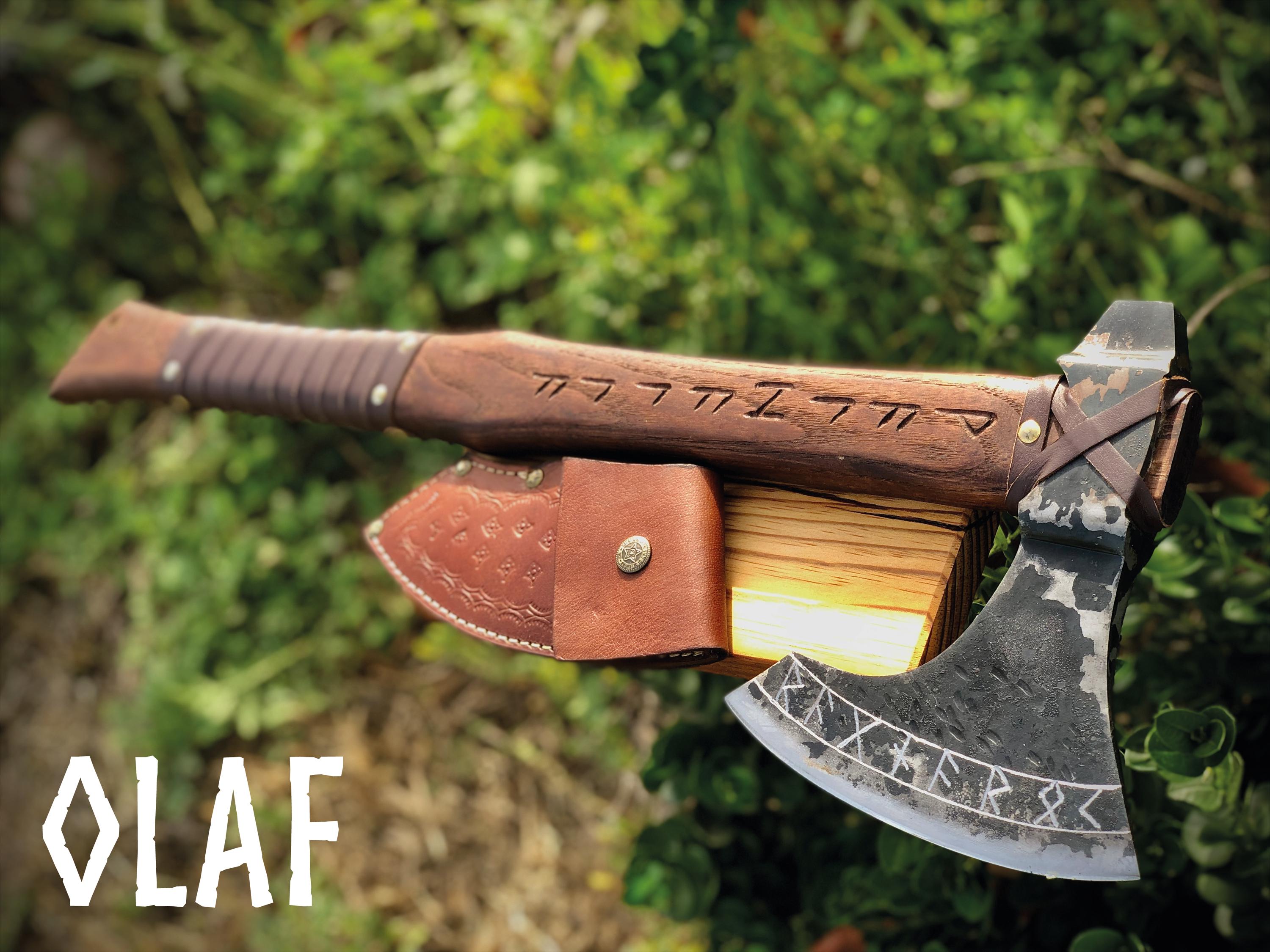 Functional Hand Forged Viking Axe Made With Carbon Steel, Gift for Men ...