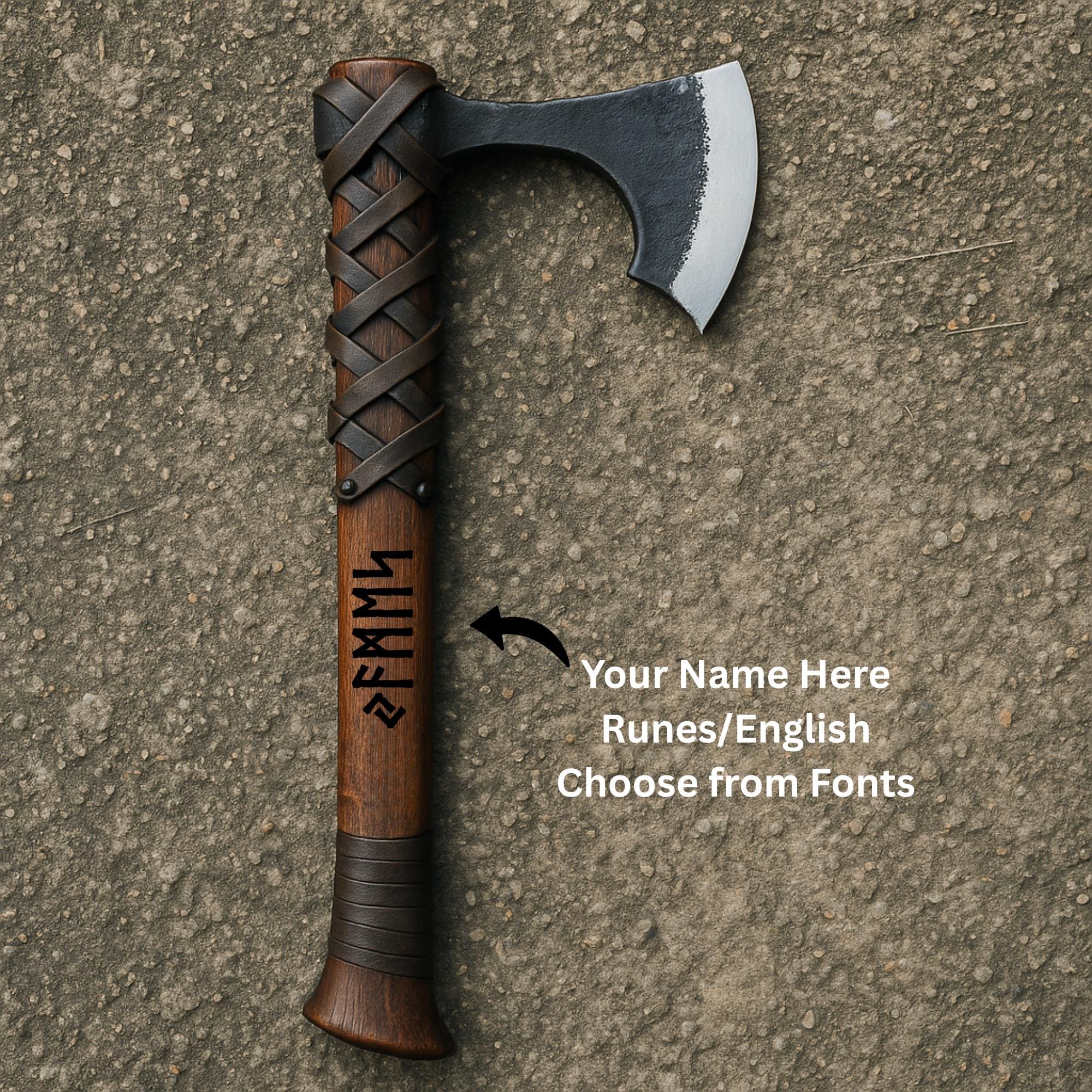 Handmade Viking Axe With Custom Name Engraving – Perfect Gift for ...