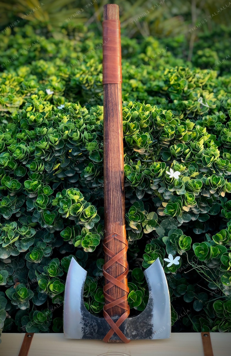 Wood Splitting Functional Axe, Hand Forged Viking Axe With Personalized ...