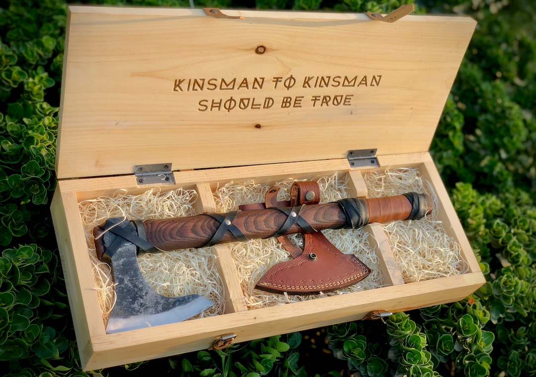 Handmade Axe for Camping, Hunting, and Bushcraft With Personalized ...