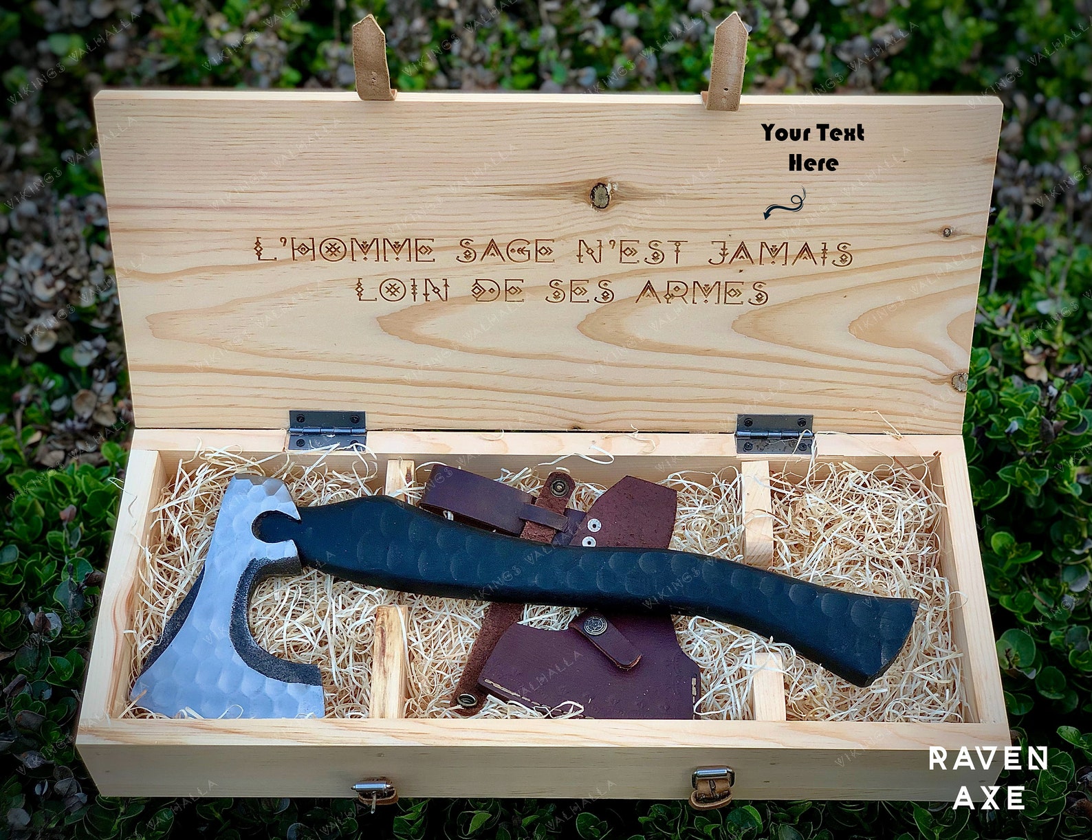 Dragon Axe With Personalized Engraved Wooden Box Best Gift Box for Men ...