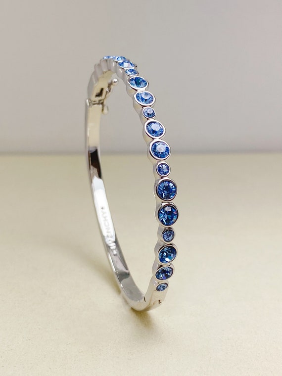 vintage crystal bangle - Gem