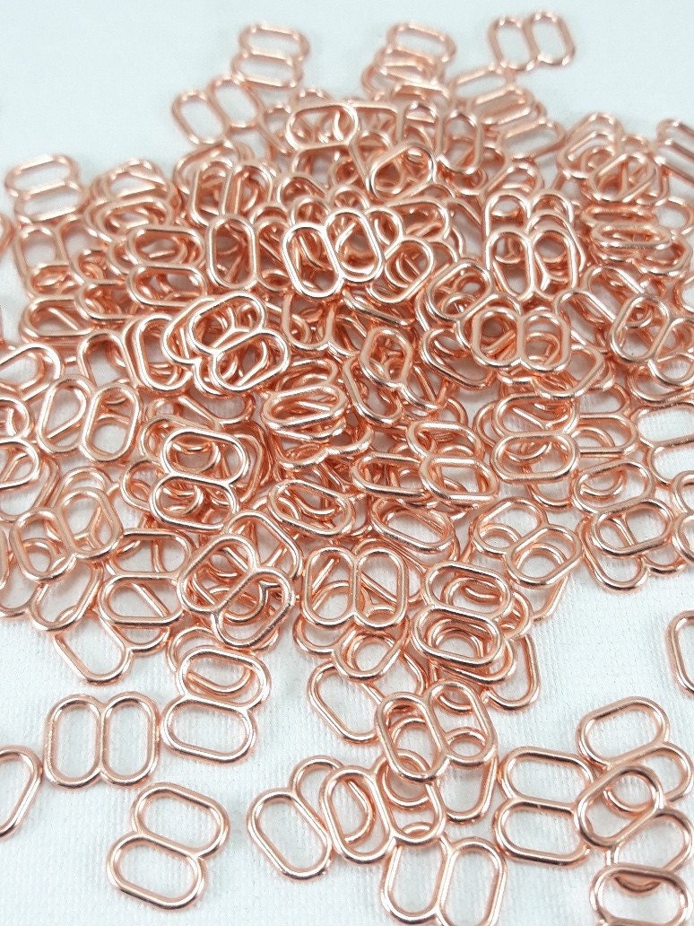 Lingerie Making Metal Slider Rose Gold Bra Straps Regulator - Etsy