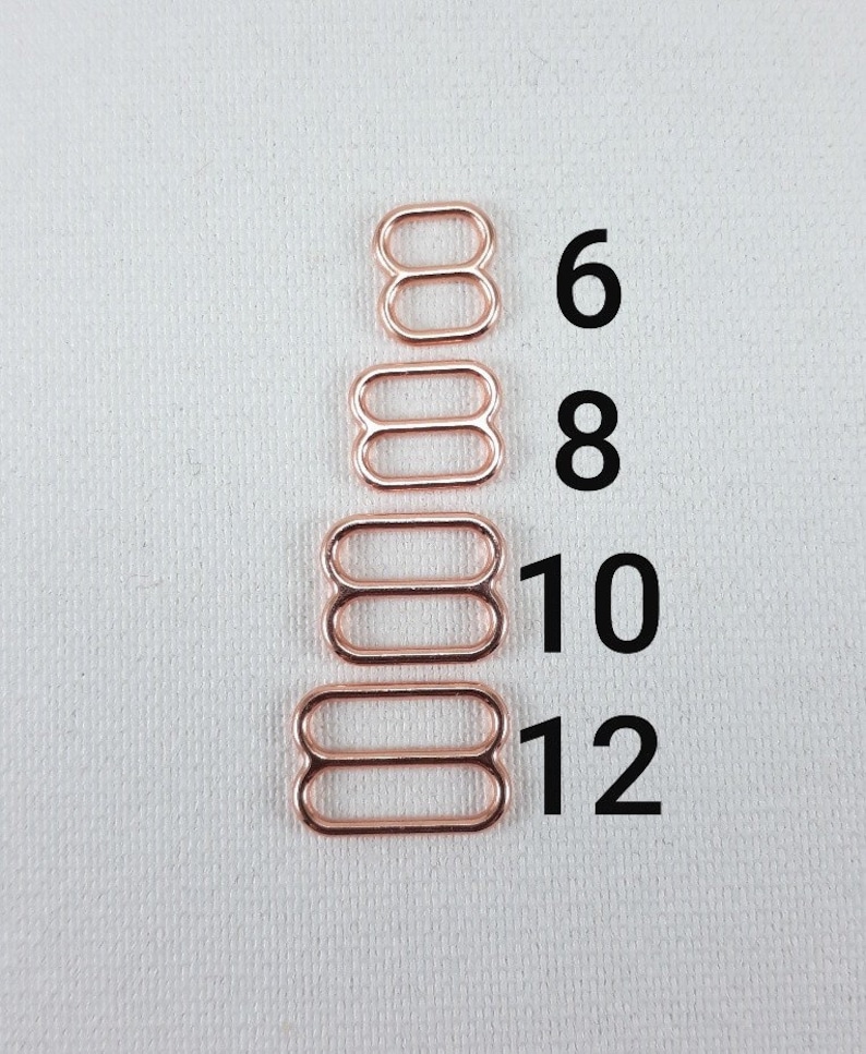 Lingerie Making Metal Slider Rose Gold Bra Straps Regulator - Etsy