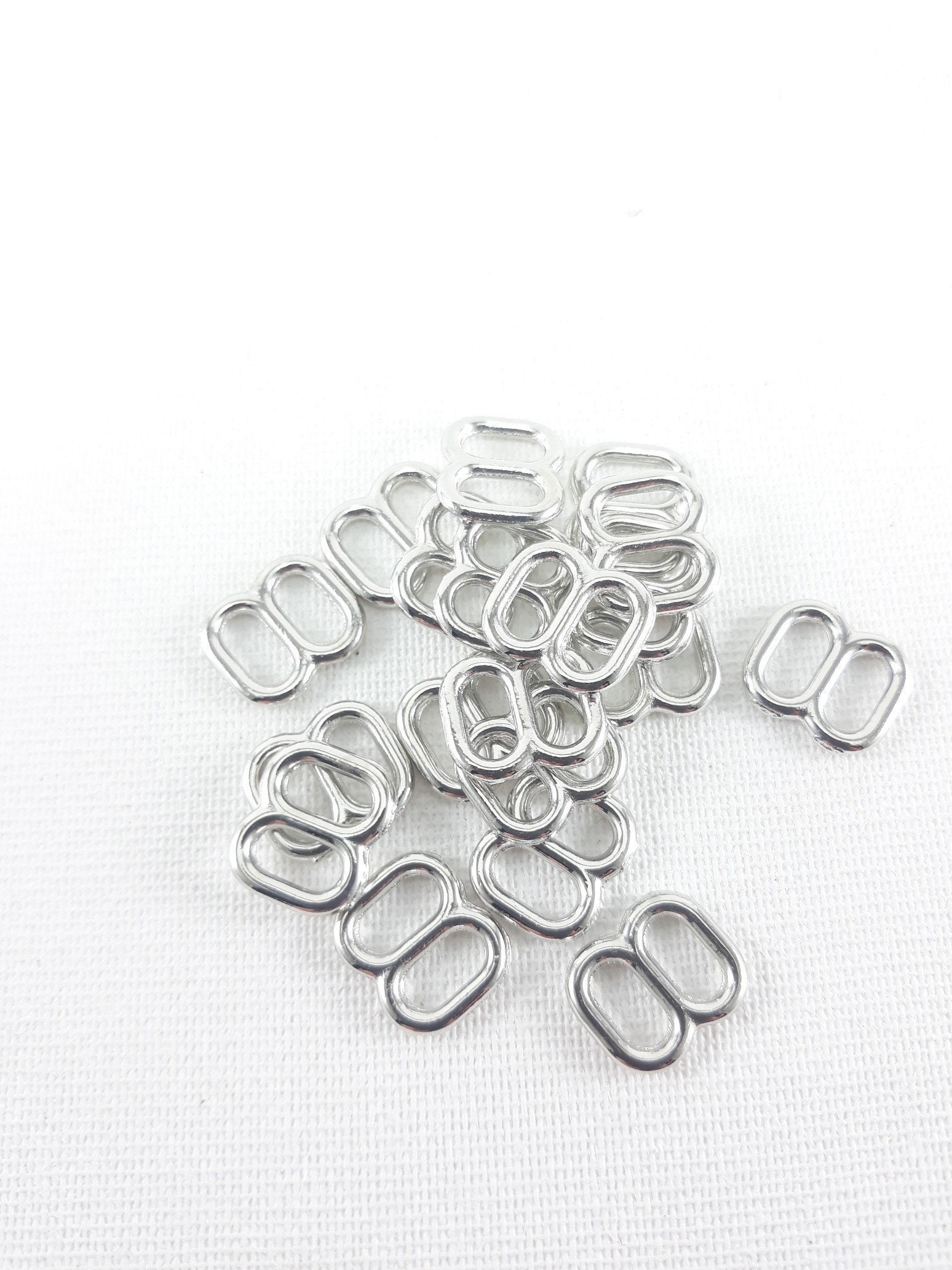 Lingerie Making Metal Slider Silver Bra Straps Regulator 6/8/10/12/15mm ...