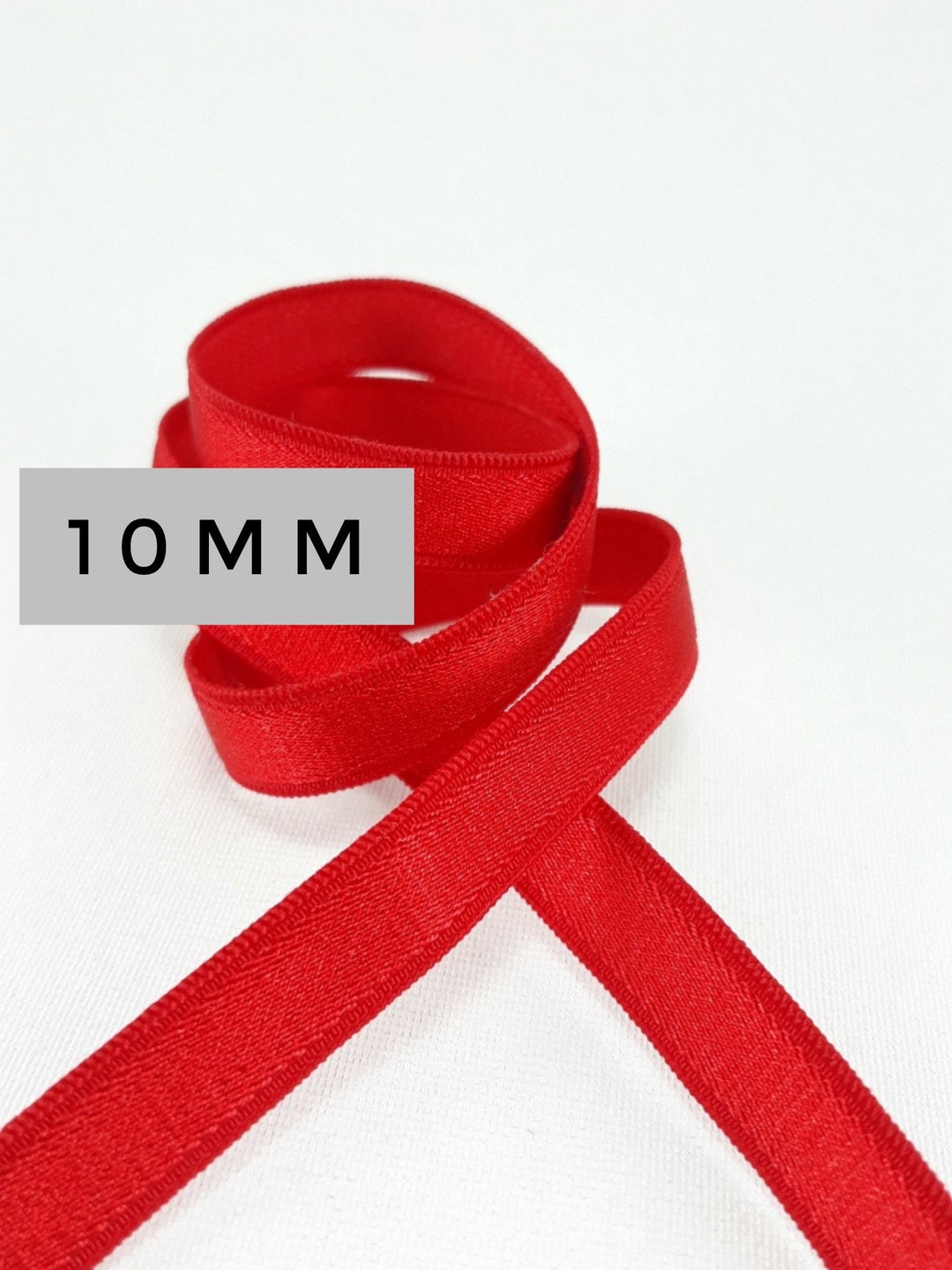 Elastic Bra Strap 10mm 1m Red - Etsy