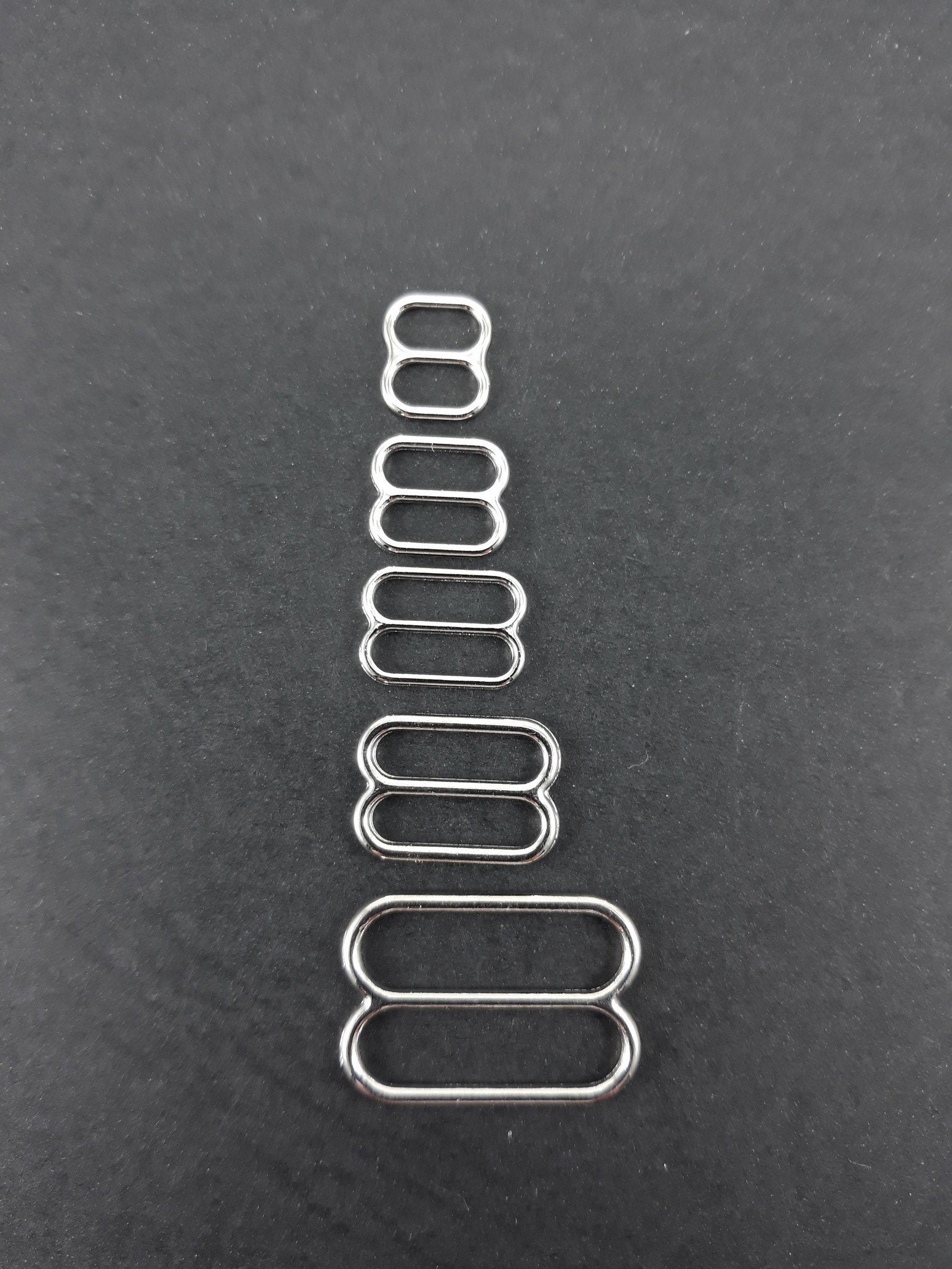 Lingerie Making Metal Slider Silver Bra Straps Regulator 6/8/10/12/15mm ...