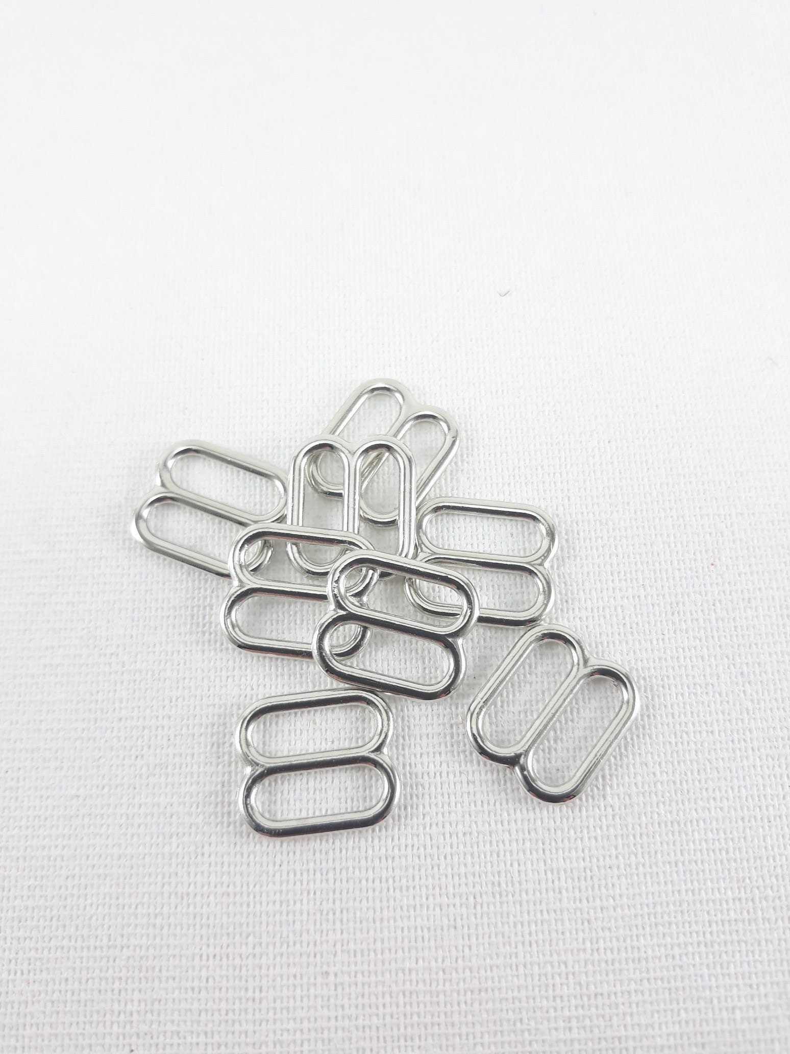 Lingerie Making Metal Slider Silver Bra Straps Regulator 6/8/10/12/15mm ...