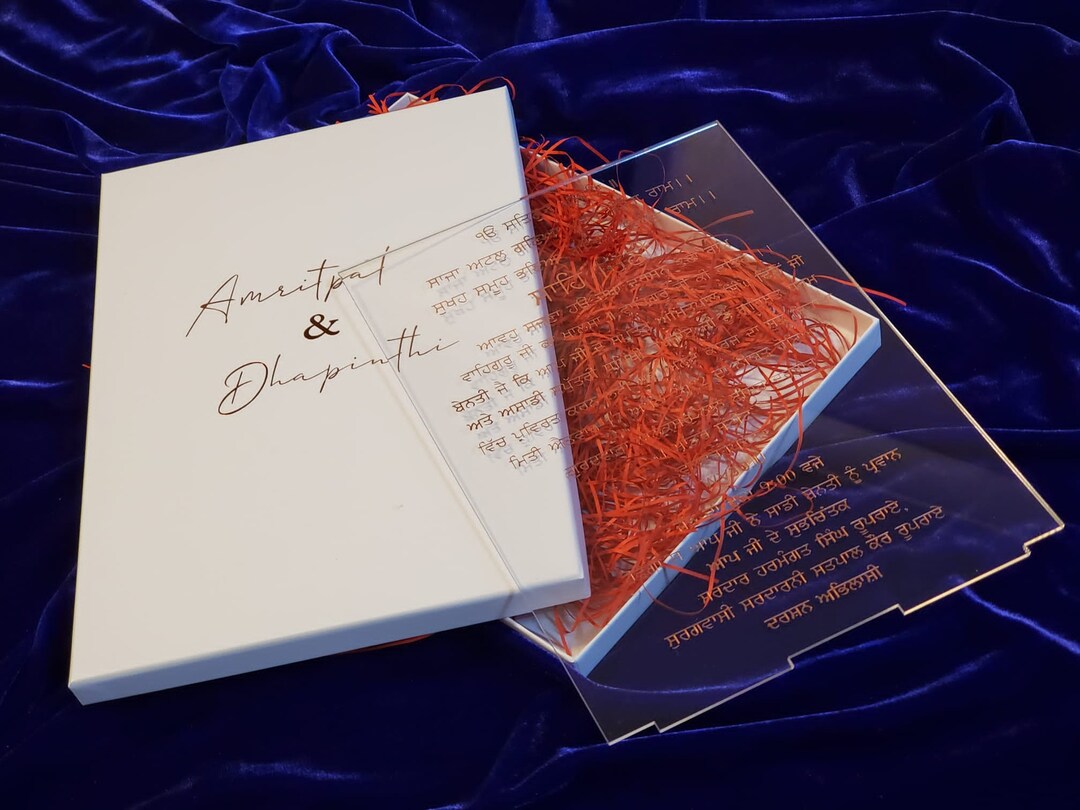 A4 Personalised Punjabi Saha Chithi - Etsy UK