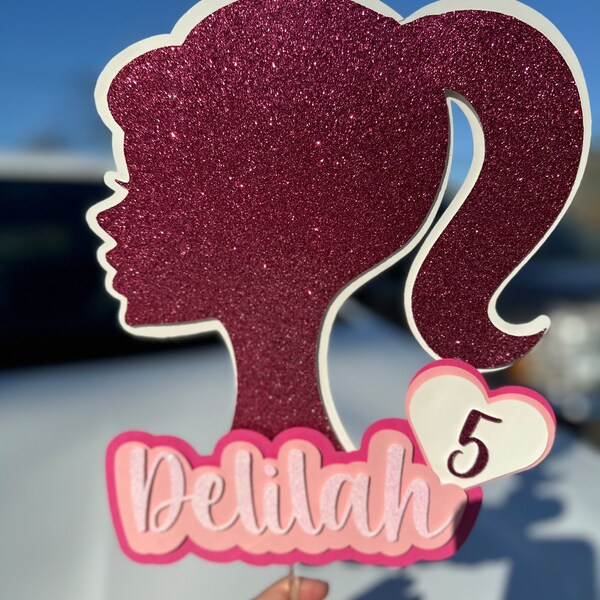 Barbie Cake Topper Printable - Etsy