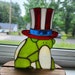 Stained Glass Frog (uncle Sam) - Etsy
