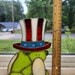 Stained Glass Frog (uncle Sam) - Etsy
