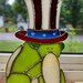 Stained Glass Frog (uncle Sam) - Etsy