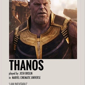 100 PCS Marvel MCU Mini Characters Poster, MCU Polaroid Posters, Marvel ...