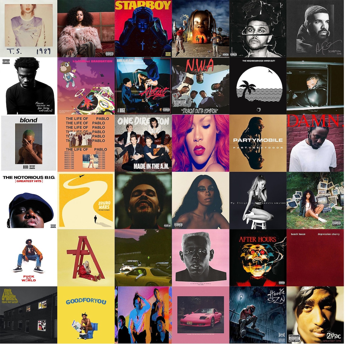 80 PCS | Album Cover Wall Collage | Album Collage Kit| Music Collage ...