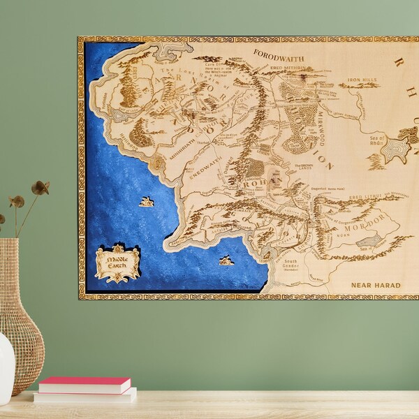 Middle Earth Map - Etsy