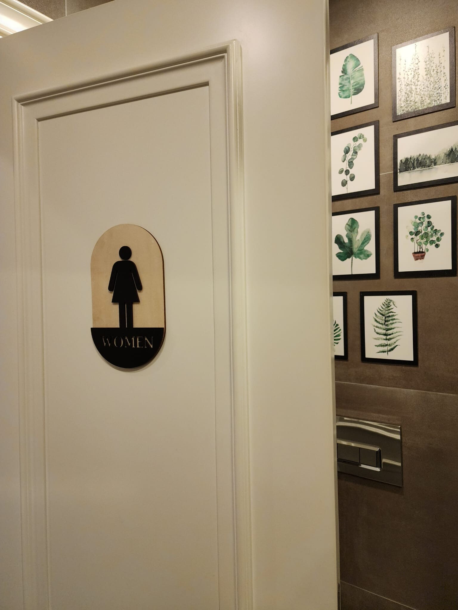 Wood Restroom Sign Set, WC Sign for Cafe, Cafe & Restaurant Restroom ...