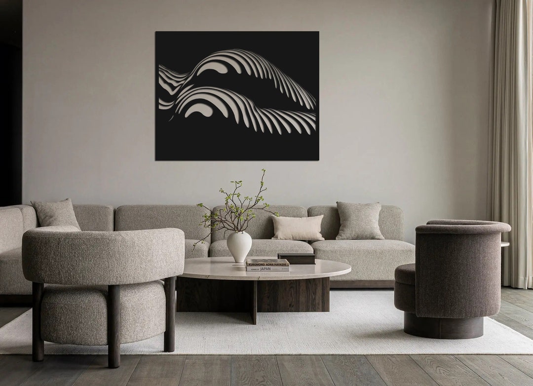 Modern Female Silhouette Artwork, Modern Wall Decor, Minimalist Art ...