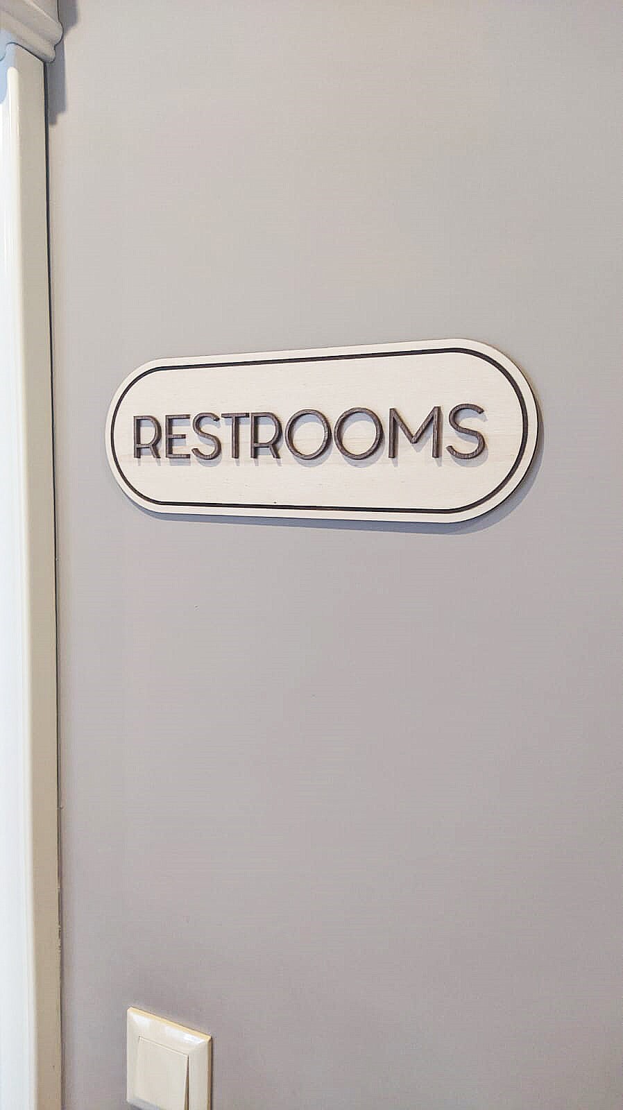 Restroom Sign Set WC Sign for Cafe Cafe & Restaurant - Etsy