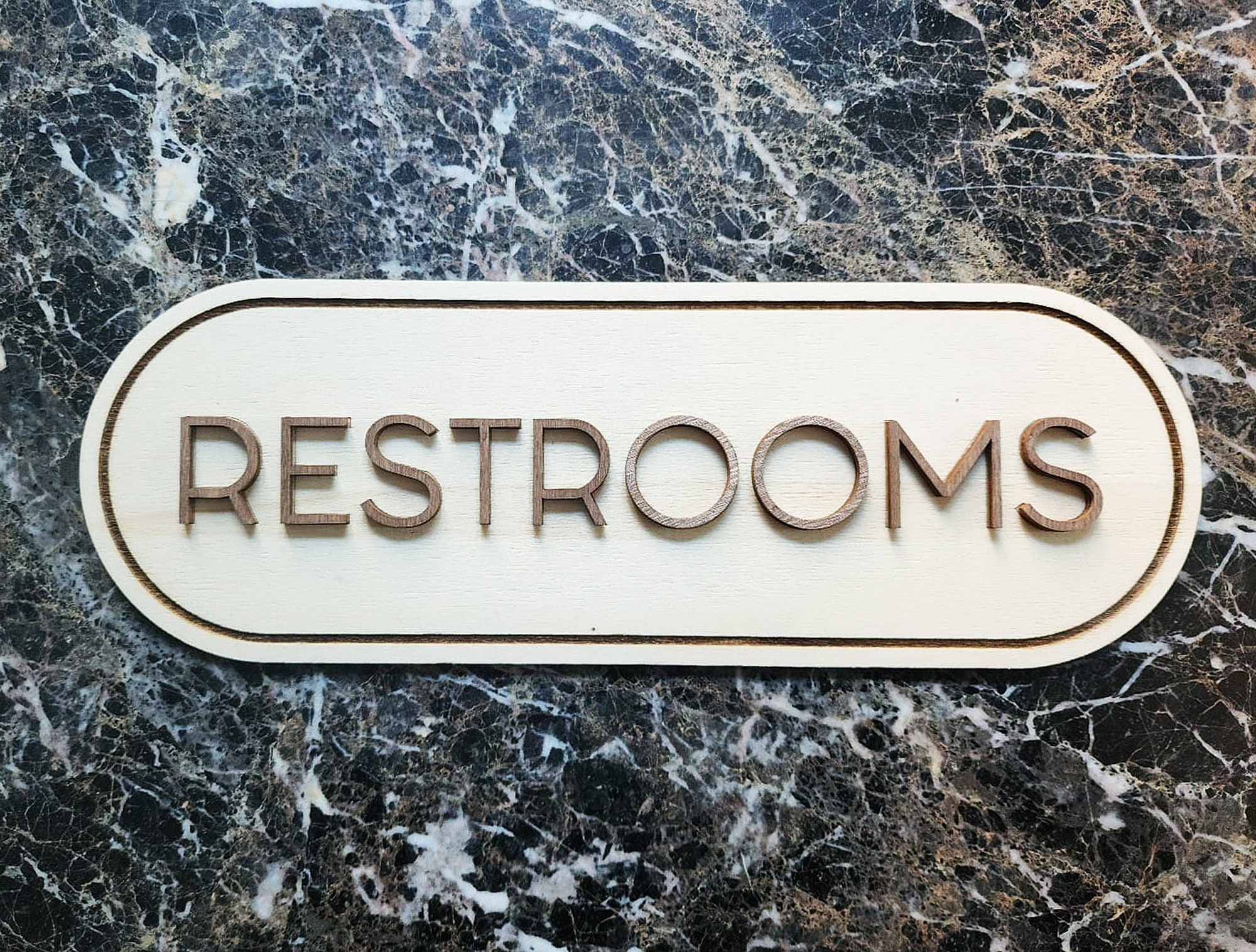 Restroom Sign Set, WC Sign for Cafe, Cafe & Restaurant Restroom Sign ...