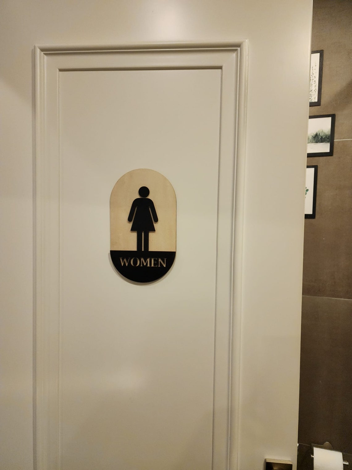 Wood Restroom Sign Set WC Sign for Cafe Cafe & Restaurant - Etsy