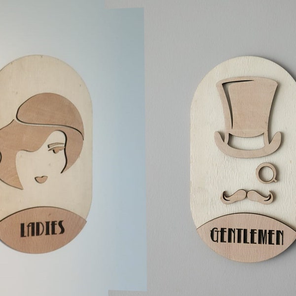 Restroom Sign - Etsy