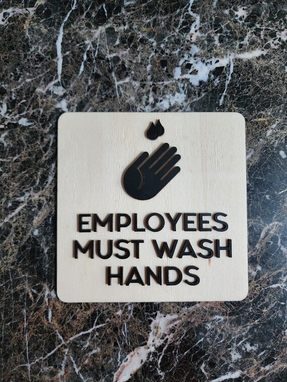 Employee Hand Wash Sign Custom Employees Must Wash Hands Signs | HC