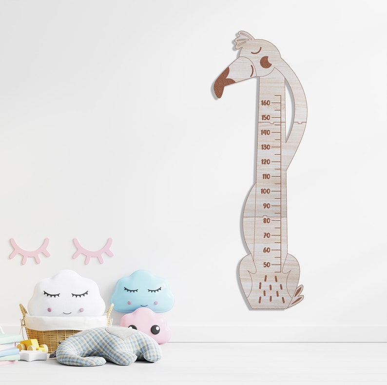 Wooden Height Chart Ruler Nursery Design Kid Rooms Gifts for - Etsy