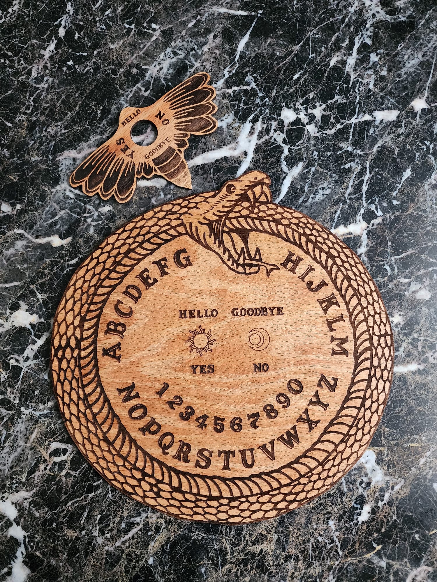 Unique Ouija Board - Mystical Spirit Communication Tool - Handcrafted ...