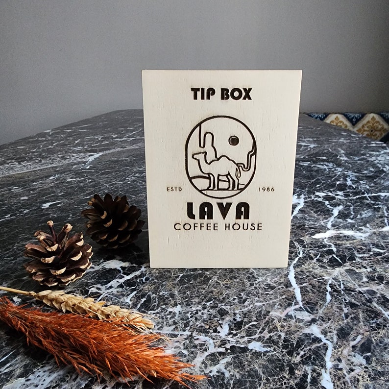 Personalized Tip Box, Restaurant Tip Box, Custom Wooden Money Box ...