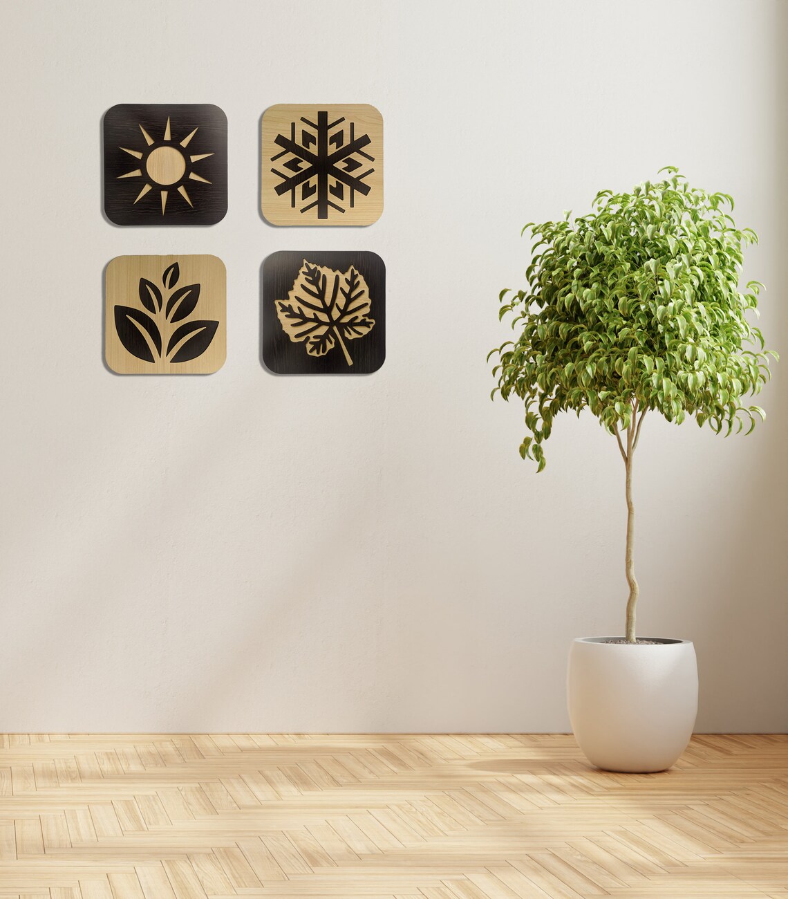 4 Seasons Wall Decor, Minimal Wall Decor, Wall Autumn Sign, 4 Seasons ...