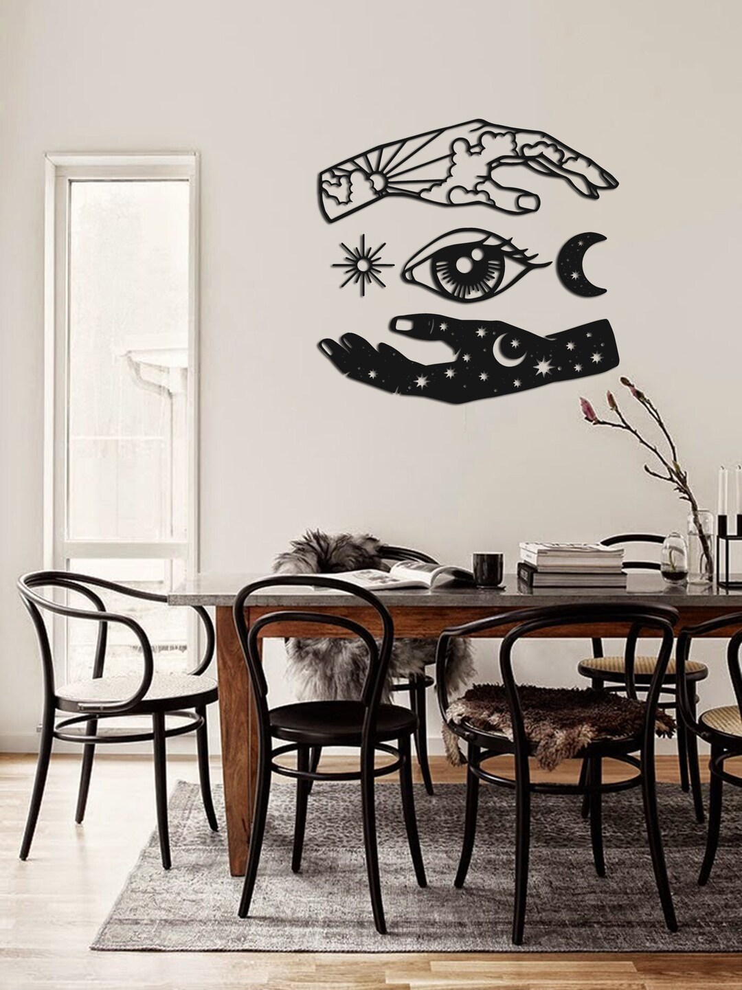 Celestial Hand, Spiritual Symbol Wall Art, Cosmic Hand Wall Decor ...