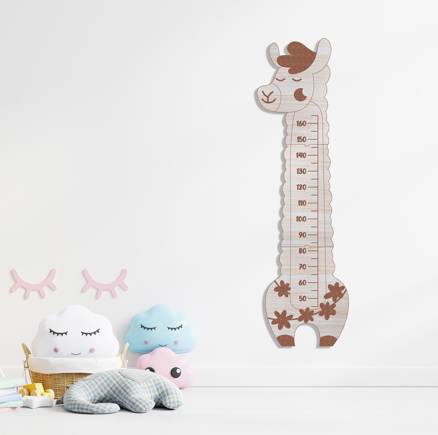 Wooden Height Chart Ruler Nursery Design Kid Rooms Gifts for - Etsy