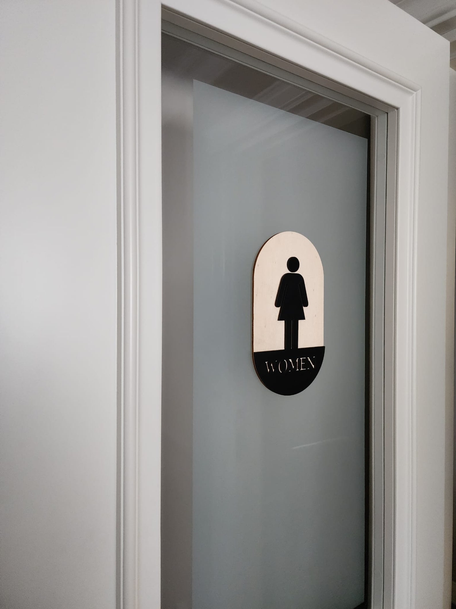 Wood Restroom Sign Set, WC Sign for Cafe, Cafe & Restaurant Restroom ...