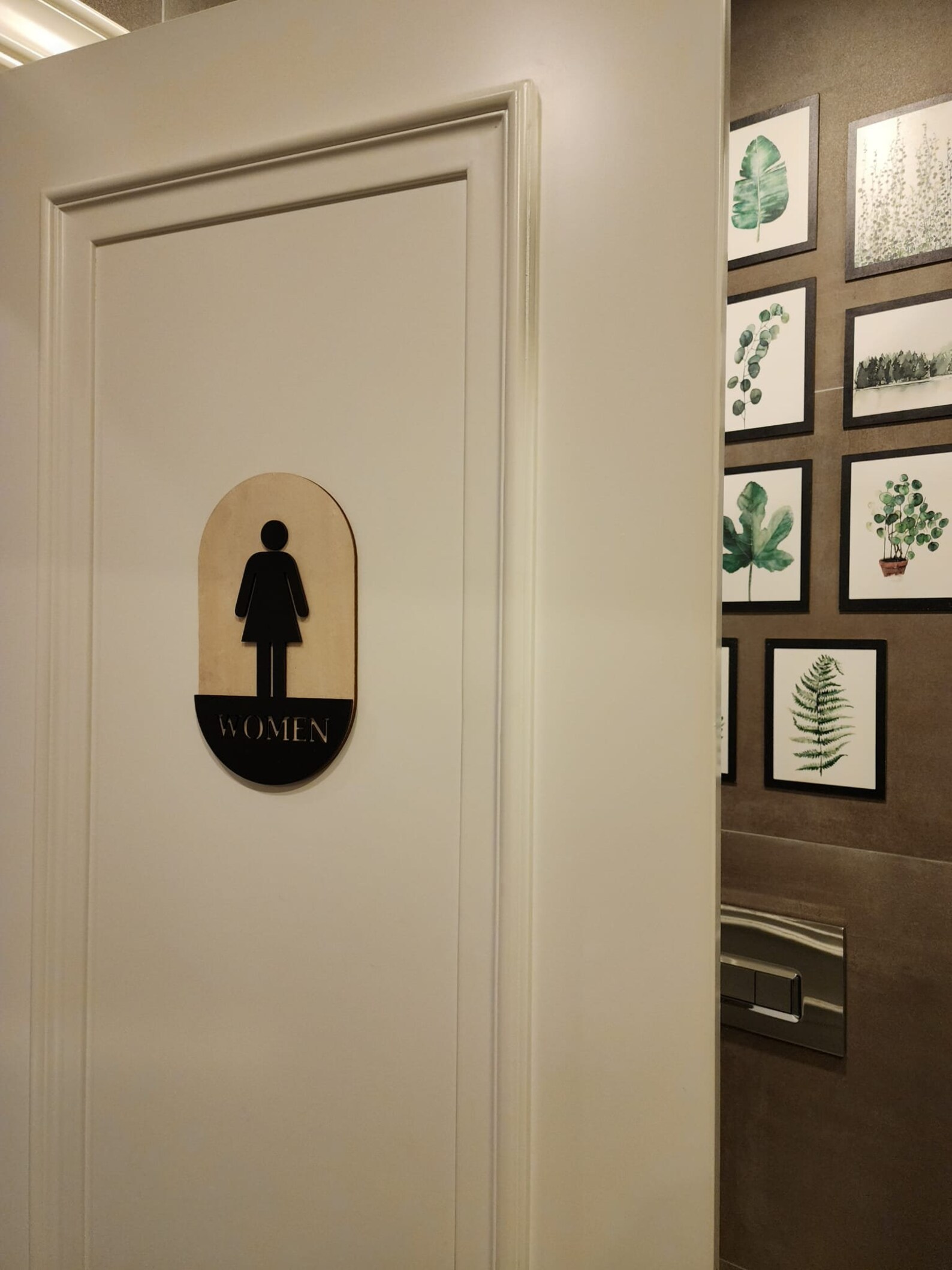 Wood Restroom Sign Set, WC Sign for Cafe, Cafe & Restaurant Restroom ...