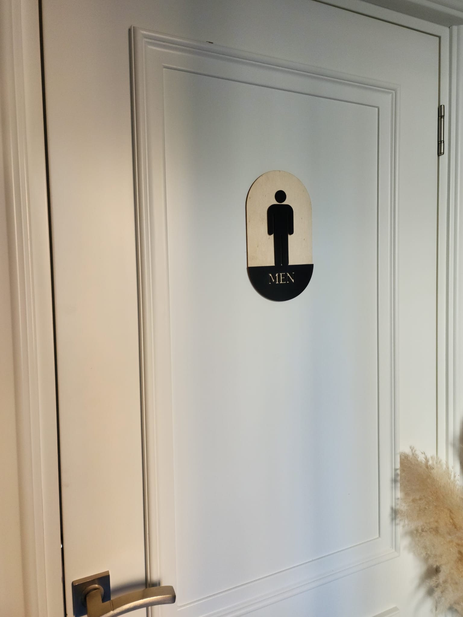 Wood Restroom Sign Set, WC Sign for Cafe, Cafe & Restaurant Restroom ...