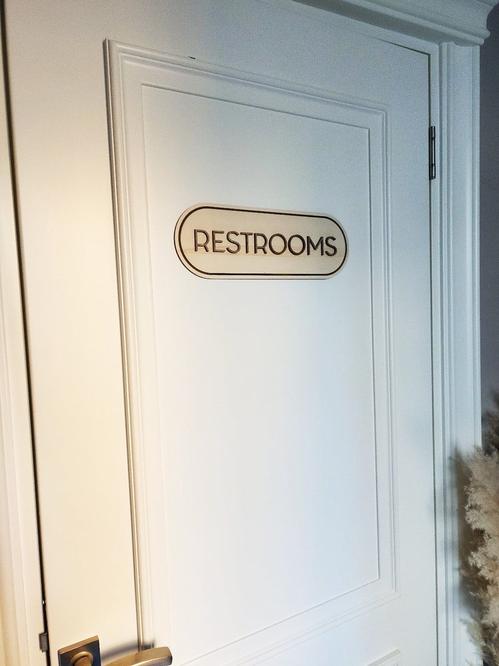 Restroom Sign Set, WC Sign for Cafe, Cafe & Restaurant Restroom Sign ...